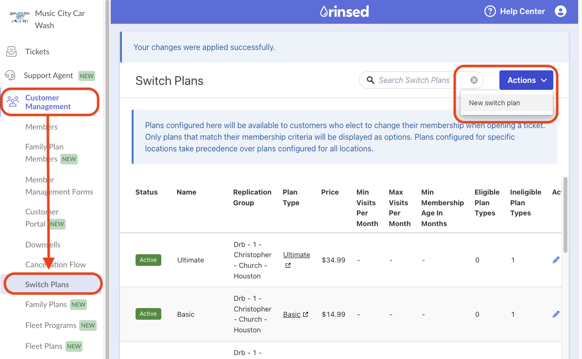 How to Set Up Switch Plans – Rinsed
