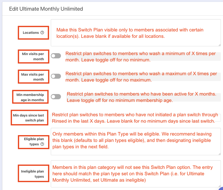 How to Set Up Switch Plans – Rinsed